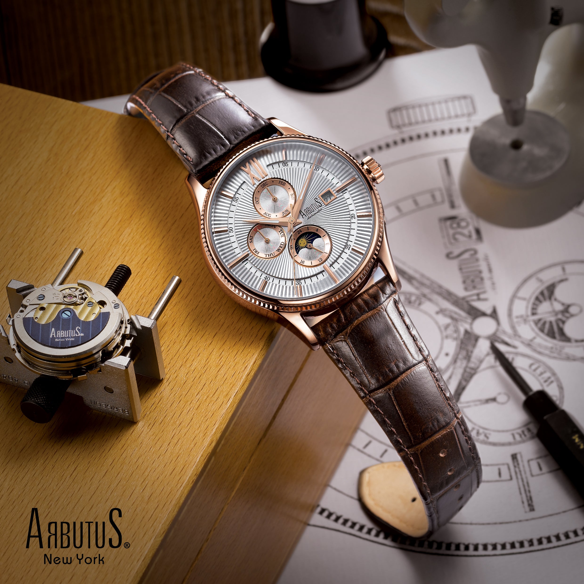 Broadway Collection | Arbutus Mechanical Automatic Men's Watches ...